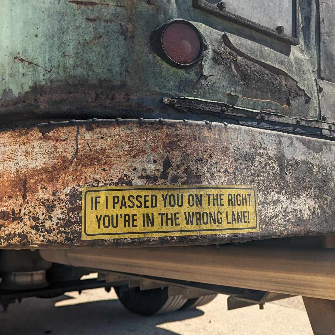 "YOU'RE IN THE WRONG LANE!" - Bumper Sticker – The Official FNA Store