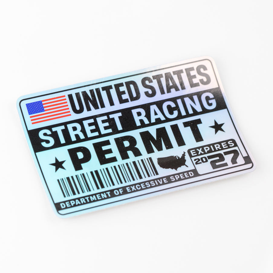 "Street Racing Permit" - Sticker – The Official FNA Store
