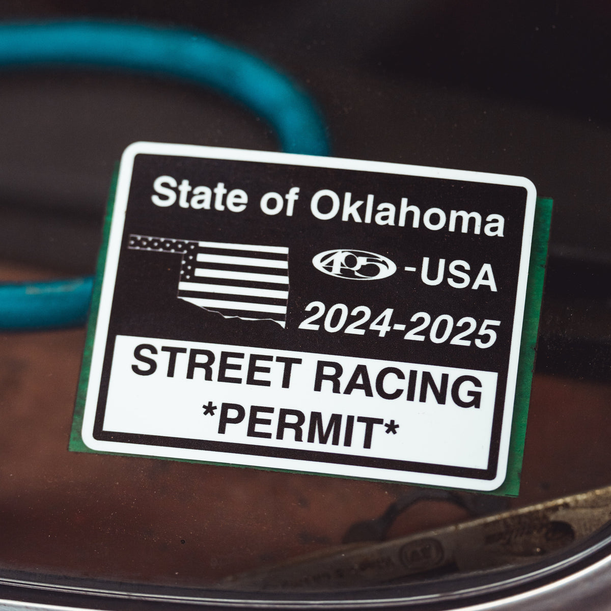 Oklahoma Street Racing Permit - Sticker – The Official FNA Store