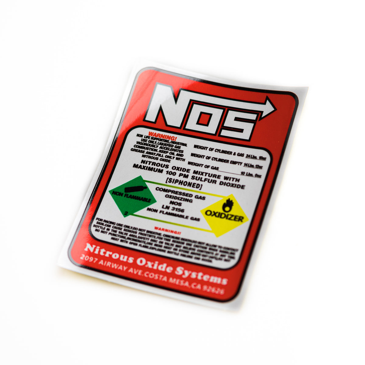 NOS Warning - Sticker – The Official FNA Store