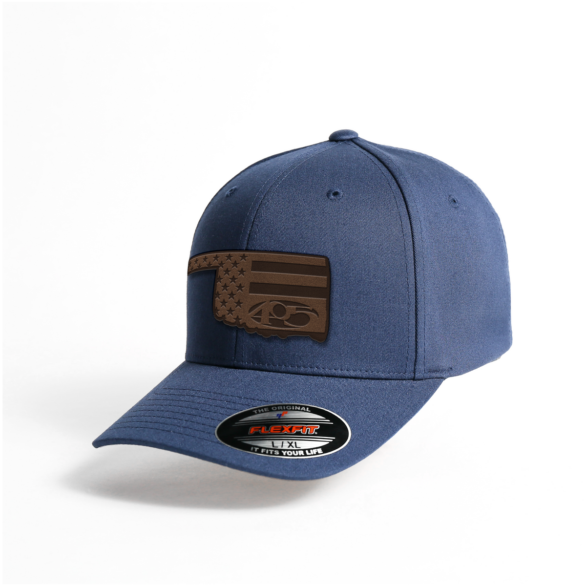 OKC 405 Flag Brn Leather Patch Flex Fit – The Official FNA Store