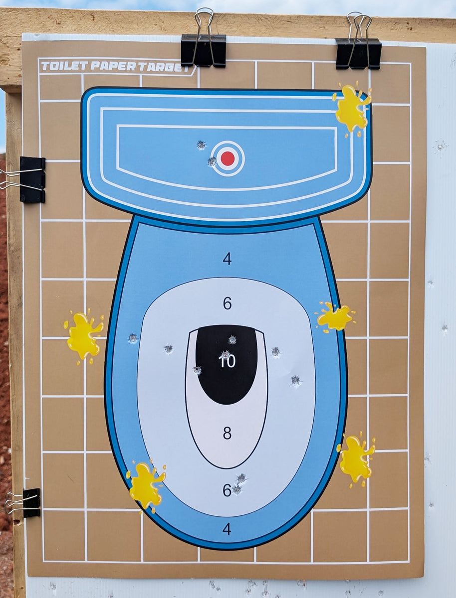 Toilet Paper Shooting Gun Target! - Novelty Shooting Target 18"x24 ...
