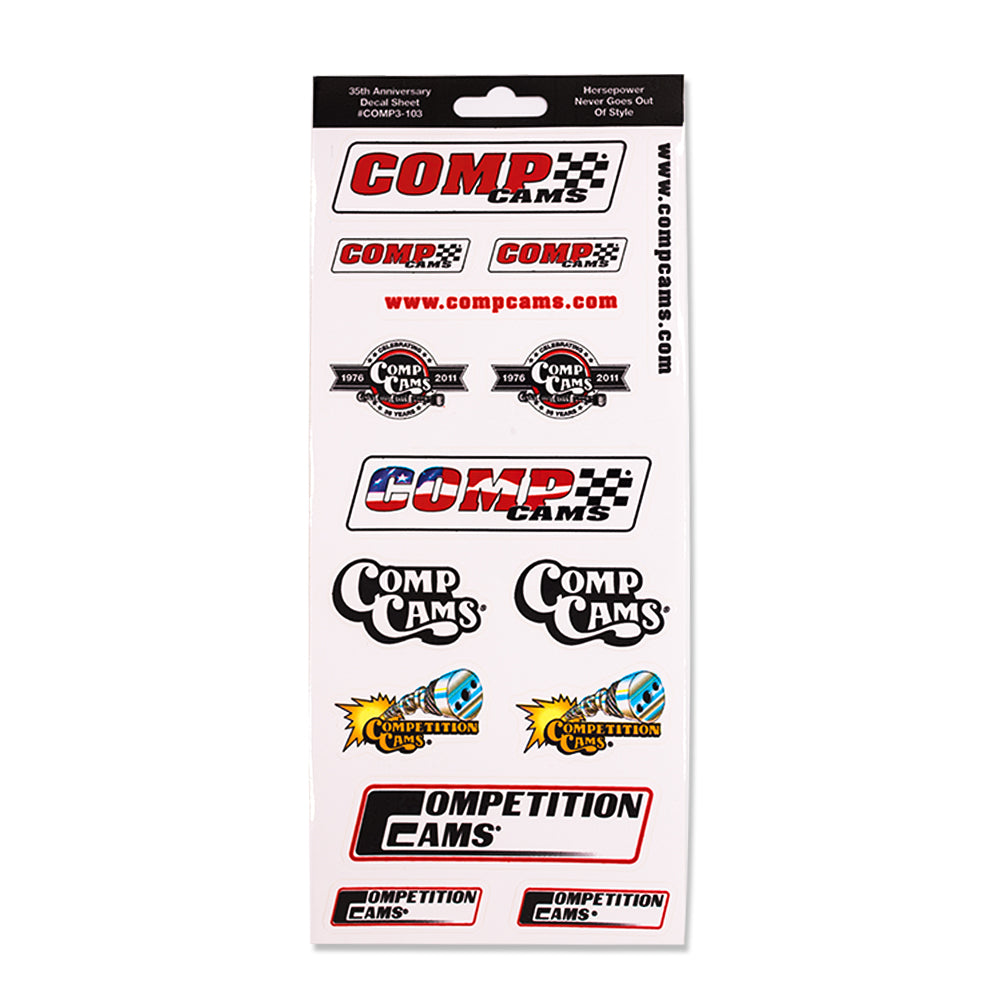 Comp Cams - Sticker Sheet – The Official FNA Store