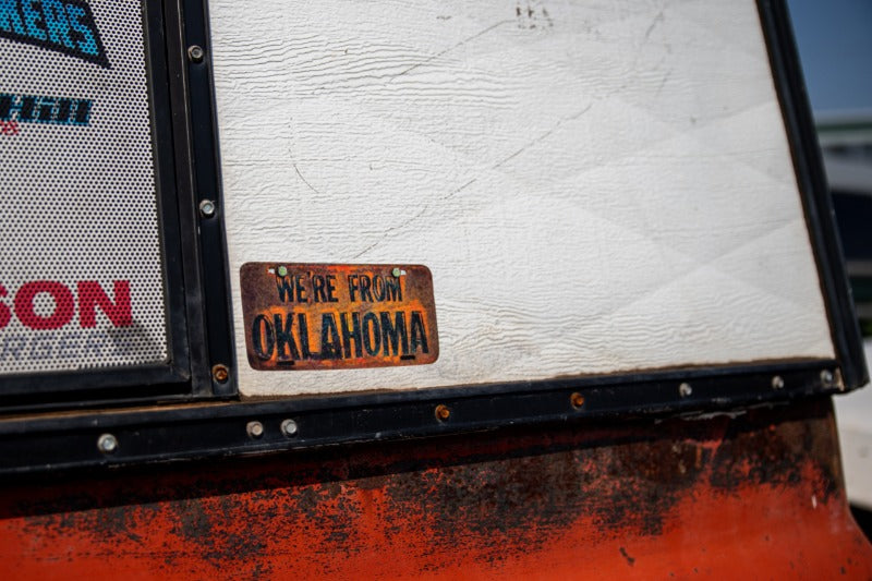 We're From Oklahoma - License Plate Sticker! – The Official FNA Store