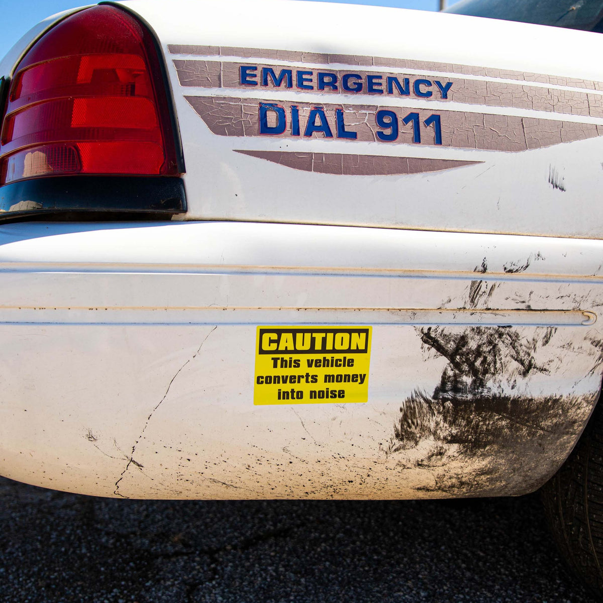 CAUTION - This vehicle converts money into noise! - Sticker – The ...